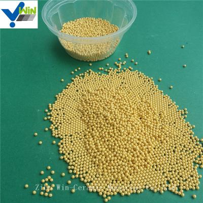 China High quality golden cerium zirconia grinding media for paints and pigments for sale