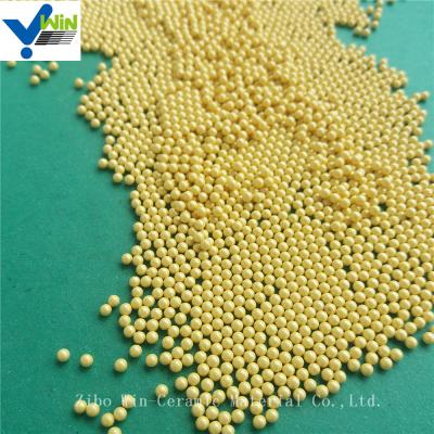 China High purity golden cerium zirconia grinding media for paints and pigments for sale