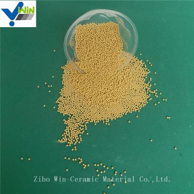 China High hardness golden cerium zirconia grinding media for basket mill for sale