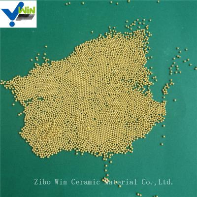 China High polishing golden cerium zirconia grinding media for basket mill for sale