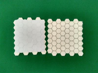 China 92% 95% alumina hexagon tile hex mat sheet for sale