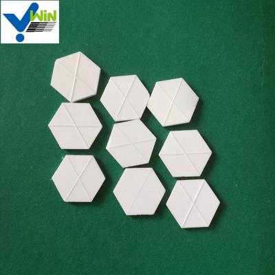 China 92% 95% alumina hexagon tile loose hex tile for sale