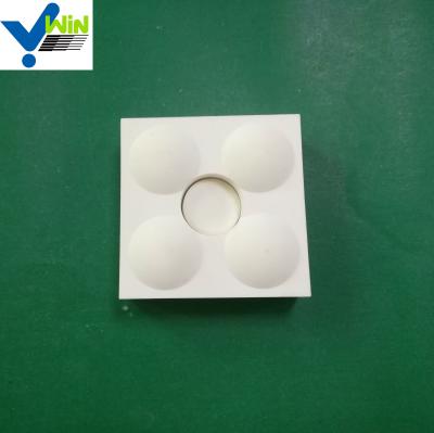 China 92% Alumina ceramic wear resistant weldable linings with dump for sale