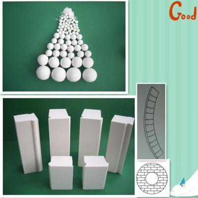 China Alumina lining bricks wear resistant linings for ball mill for sale