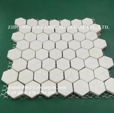 China feeder chute piping tube wear resistant ceramic lining alumina liner for sale