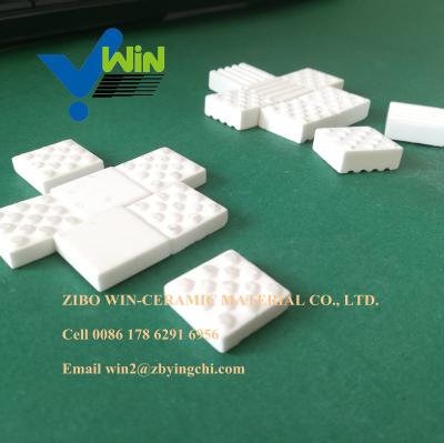 China wear resistant antiwear chute alumina lining ceramic liner for sale