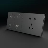 China Black Wifi Connected Light Switch 220V Smart Switch For Led Lights for sale