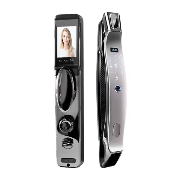 Quality 3D Face Recognition Digital Door Lock Fingerprint Password Keyless Wifi Smart Camera Door Lock for Villa Aprtment for sale