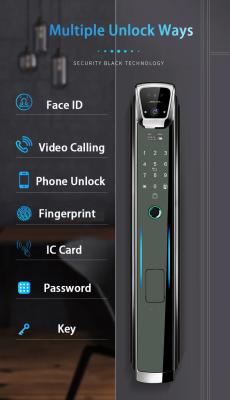 China Qleung S937MAX Unlock Door Smart Home Wifi Lock Face Recognition Wifi App Password Finger Print for sale
