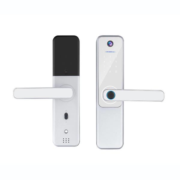 Quality Tuya Wifi Smart Camera Lock Cloud Storage Apartment Bedroom Door Lock for sale
