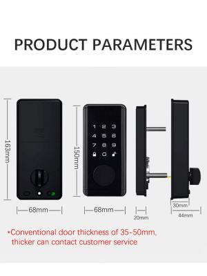 China Silver BLE Door Lock Alkaline Battery Unlock Electronic Key Card Door Locks for sale
