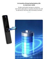 China S802Pro Fingerprint Code Door Lock 8 Language Video Doorbell Smart Lock for sale