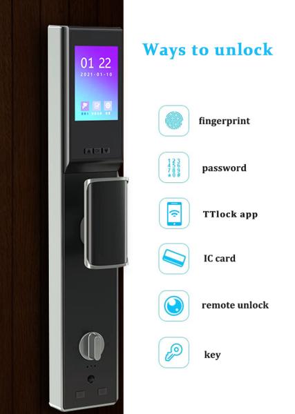 Quality 6068 Mortise Smart Camera Lock TTLock Fingerprint Code Card For Home for sale
