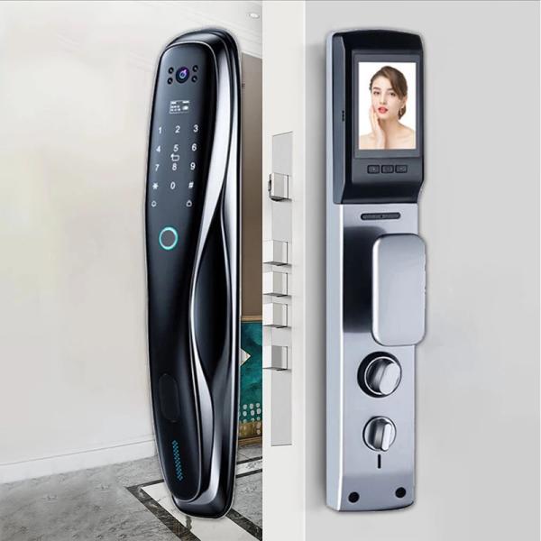 Quality Aluminum Alloy Door Lock With Camera RoHS Apartment Digital Door Lock for sale