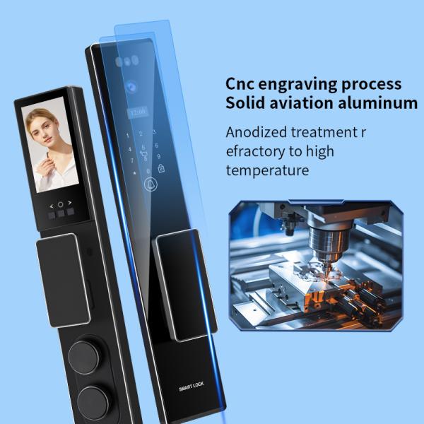 3D Face Recognition Tuya Intercom APP Control Camera Smart Intelligent Digital Gate Lock