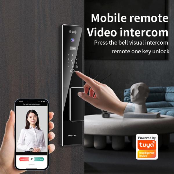 3D Face Recognition Tuya Intercom APP Control Camera Smart Intelligent Digital Gate Lock