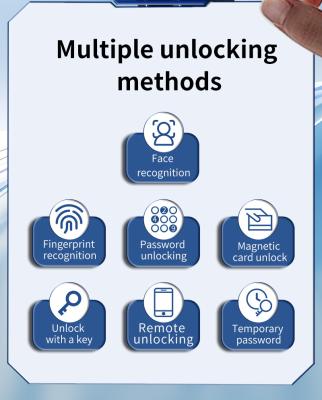 China S555 Face ID Recognition Door Lock With Card Key Fingerprint Camera For Home for sale