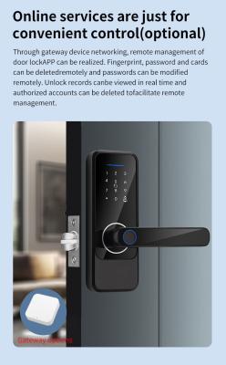 China S810 Tuya WIFI Fingerprint Card Code Key Digital Lock for Aluminum Doors for sale