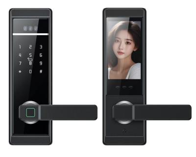 China QL-S810Max Smart Door Lock With Face Fingerprint Palm Recognition Card Key Code APP For Home for sale
