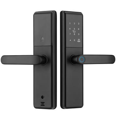 Cina Qleung S851 Serratura intelligente per la casa, controllo remoto tramite APP Tuya, impronta digitale, password, scheda, sblocco con chiave in vendita