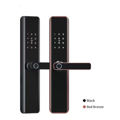 China QLEUNG S818 Smart Wifi Door Lock with Fingerprint Password Card Access for sale