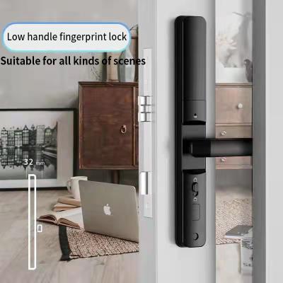 China Black Zinc Alloy Smart Lock with Fingerprint Password NFC Keyless Entry for sale