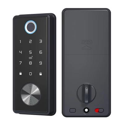 China European Style Smart Home Fingerprint Door Lock with 2-Year Warranty 38-48mm Door Thickness and 4 AA Alkaline Battery for sale