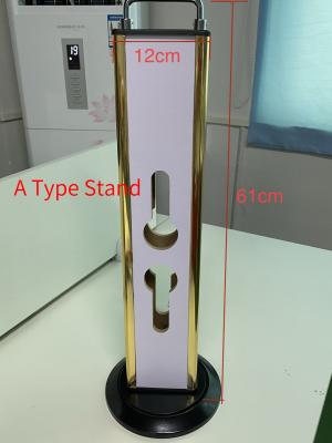 China Rotating Smart Lock Display Stand for Exhibition Hall with Fingerprint Locks Compatibility for sale