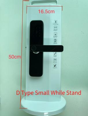 China Rotating Smart Lock Display Stand for Exhibition Hall with Fingerprint Locks Compatibility for sale