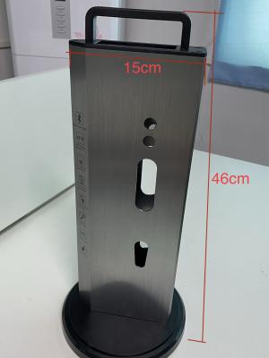 China Aluminum Alloy or PC Rotating Smart Lock Display Stand for Exhibition Hall Fingerprint Locks for sale