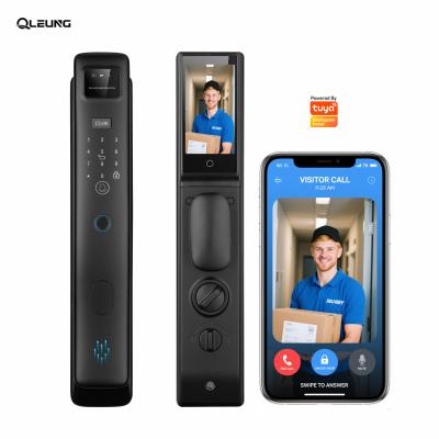 China Automatische 3D gezichtsherkenning camera Tuya Smart Locks Met Video Calling S958max Digitaal deur slot Te koop