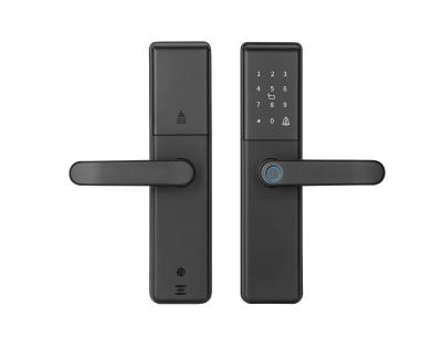 China Qleung S851 Smart Home Door Lock Tuya Wifi Smart Remote Control Fingerprint Password Card Key for Hotels Apartments Offices for sale
