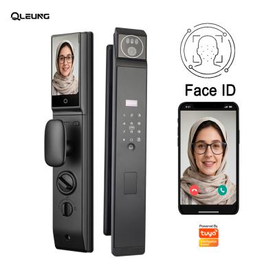 China Tuya Smart Lock with 3D Face Recognition Palmprint LCD Display Keyless Entry Security for sale