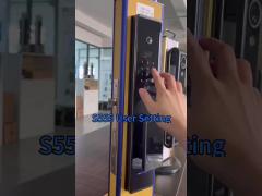 Qleung S555Max Face ID Video Intercom αναγνώριση δακτυλικών αποτυπωμάτων κάρτα Κλειδί Κωδικός Tuya App τηλεχειριστήριο έξυπνη κλειδαριά πόρτας