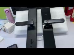 Qleung S819 Porta de Alumínio Impressão digital e Wi-Fi habilitado Tuya TTlock com senha Cartão-chave Smart Home Door Lock
