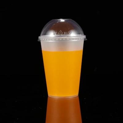 Cina Eco-Friendly Coppa in plastica di PP circolare usa e getta riciclabile con coperchio piatto e coperchio a cupola in vendita