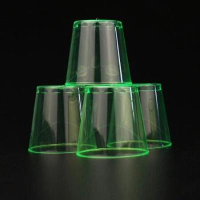 China Customized Transparent Round PS Plastic Cups with Durability and Logo Design for sale