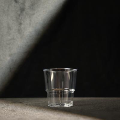 180ml 一回用透明ロゴ印刷 PS 汁/水用プラスチックカップ