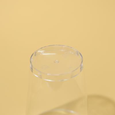 China 11.5g Disposable PS Plastic Round Cups With Customized Logo For Juice And Beverage for sale