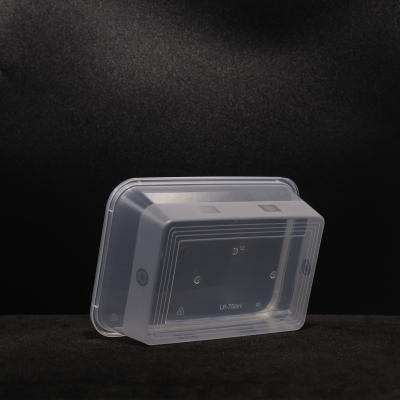 China 750ml Rectangular Disposable PP Plastic Sandwich Lunch Box for sale