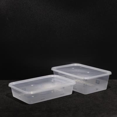 China 750ml Rectangular Disposable PP Plastic Sandwich Lunch Box for sale