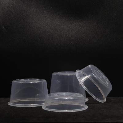 China Disposable 220ml Round Plastic PP Lunch Box With Snap On Lid For Snack for sale