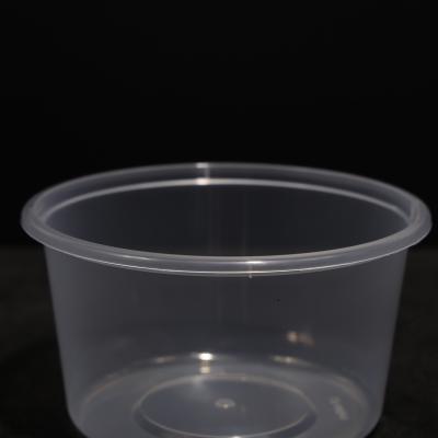 China 400ml Round Snap Lid Disposable PP Food Lunch Box For Fruit And Vegetable for sale