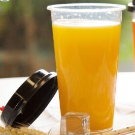 China Round Plastic BPA Free PP Cups With Customizable Lids For Coffee And Boba Tea for sale