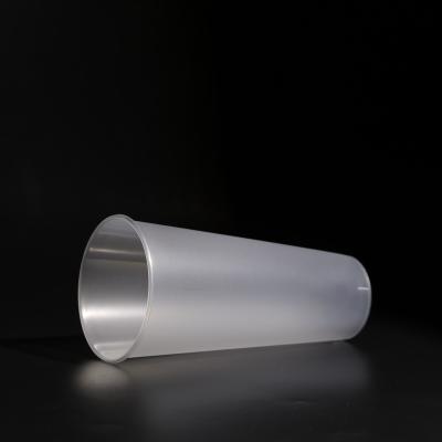 China Customized Disposable Clear/White Juice PP Cups With Dome/Flat Lids for sale