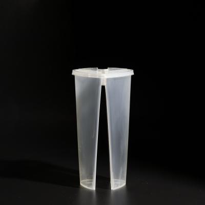 Κίνα Πιστοποίηση FDA Προσαρμοσμένο λογότυπο Διπλό πλαστικό φλιτζάνι PP με κάλυμμα θόλου προς πώληση