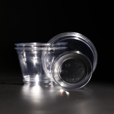 China Custom Printed Logo PET Becher Klarer Plastikbecher für kalten Kaffee zu verkaufen