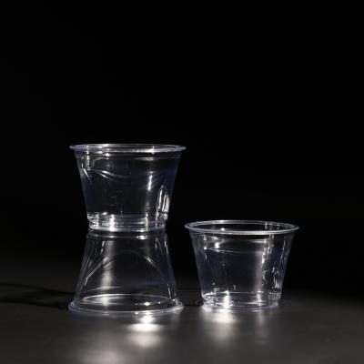 China 5.5oz Kapazität gedruckte Lebensmittel-Plastik-PET-Becher mit individuellem Druck zu verkaufen
