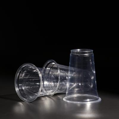 China Personalisiertes Logo PET Plastikbecher für Getränke zu verkaufen