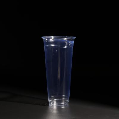 중국 20oz 크리스탈 맑은 BPA 없는 일회용 PET 음료컵 판매용